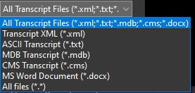 Adding Synchronized & Non-Synchronized Transcripts
